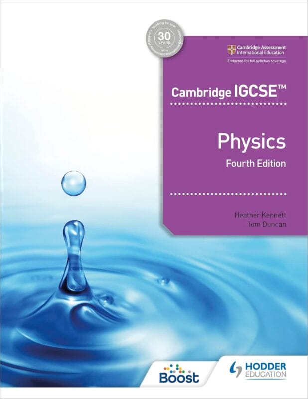 Cambridge IGCSE Physics 4th edition Hodder - AXIA Books