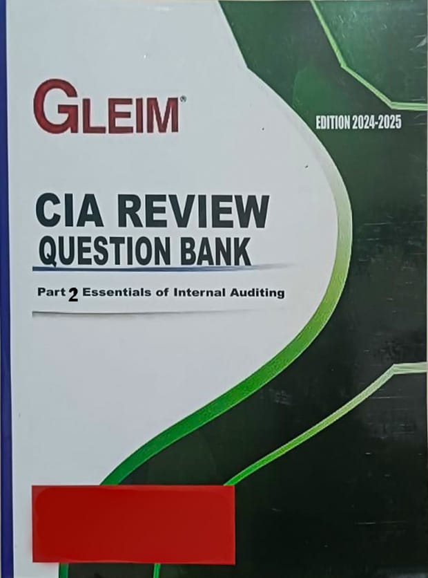 GLEIM CIA REVIEW QUESTION BANK 2024-2025 part 2 - AXIA Books